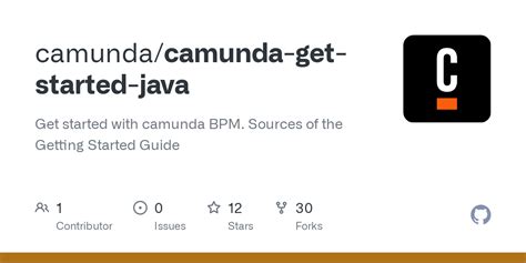 Github Camundacamunda Get Started Java Get Started With Camunda Bpm
