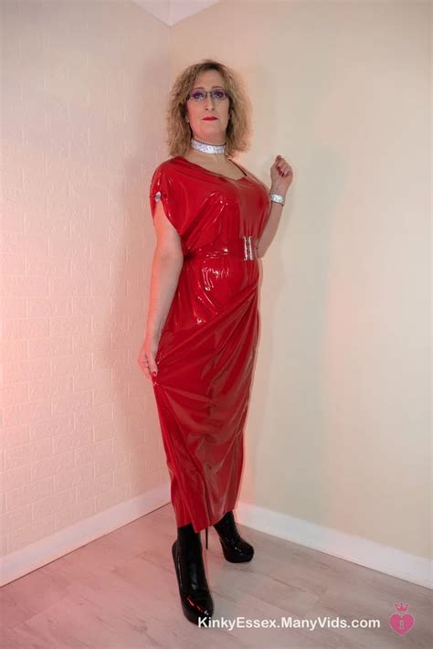 British Milf In Long Latex Rubber Dress From Latexandlovers 20 Nude