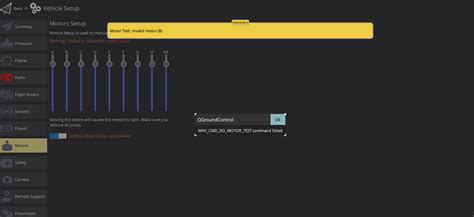 motor test error in qgroundcontrol arduboat ardupilot discourse