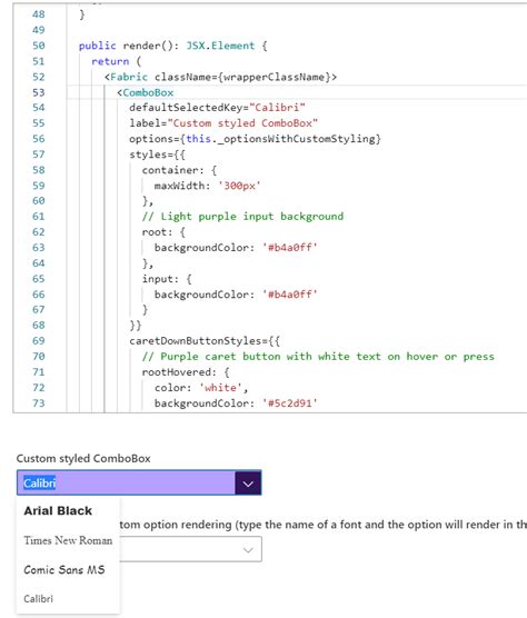 Per Option Styling For ComboBox Multiselect Issue 11294 Microsoft Fluentui GitHub