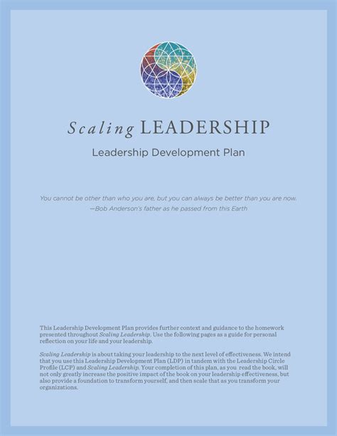 Leadership Development Plan Lecture Notes Acting Docsity