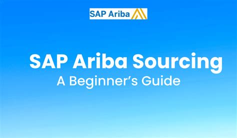 sap ariba sourcing fundamentals 101