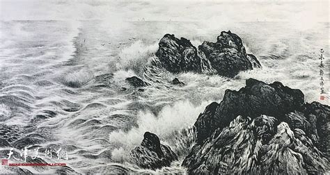 天津海洋画家郭文伟云登天航院视频直播大讲堂做专题演讲 书画高清 天津美术网 天津美术界门户网站