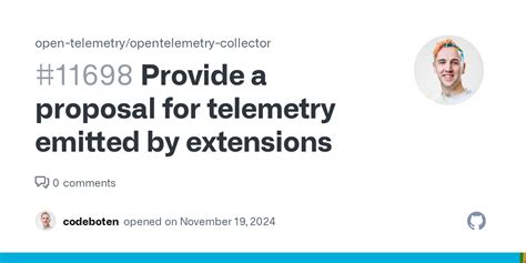 Provide A Proposal For Telemetry Emitted By Extensions · Issue 11698