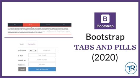 How To Use Bootstrap Tabs And Pills 2020 How To Create Dynamic Tabs For Your Website Youtube