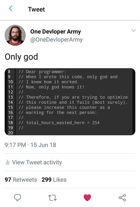 Only God Rprogrammerhumor