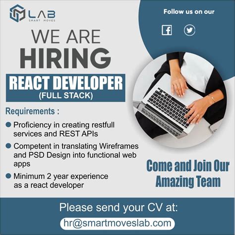 Jobopening Reactdeveloper Fullstackdevelopers Jobopportunity