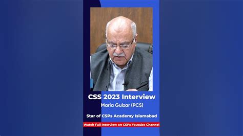mock interview css exam preparation from csps academy islamabad