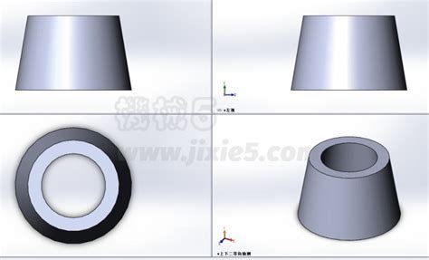 变径管图纸建模含三维模型 机械5 变径管图纸建模含三维模型 机械5