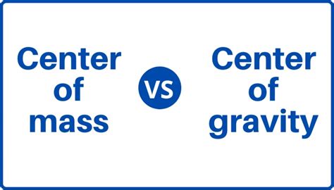 Center Of Mass Vs Center Of Gravity Difference Explained