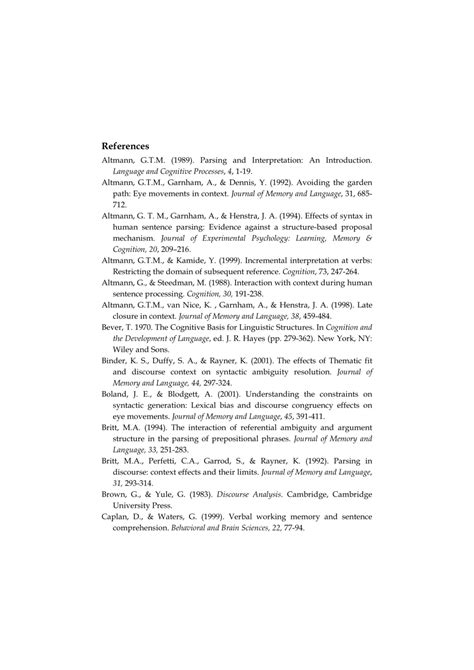 Pdf Parsing And Interpretation An Introduction