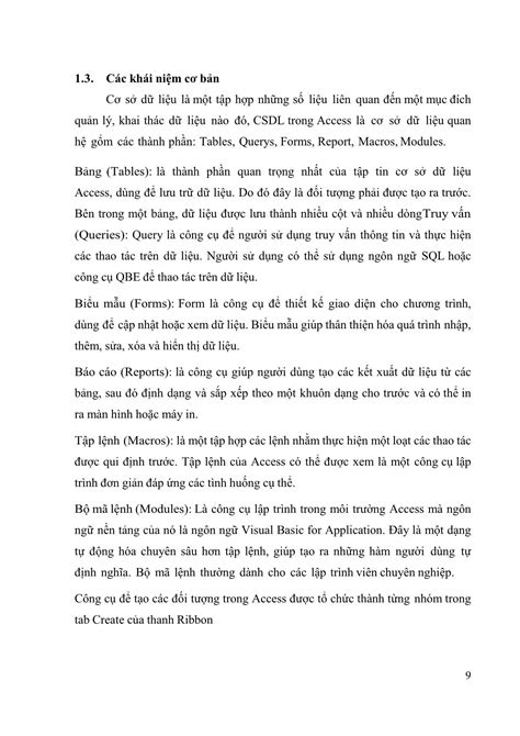Giáo Trình Quản Trị Csdl Với Access Nghề Quản Trị Mạng Máy Tính