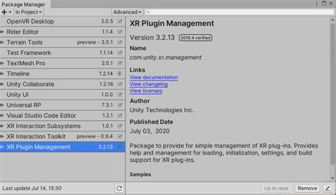 XR Management Package Error Unity Engine Unity Discussions