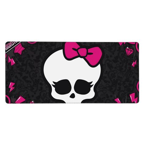 Horeoi Monster High Print Rubber Keyboard Pad Mouse 16x35 5in Wireless Mouse Pad Gaming Mouse