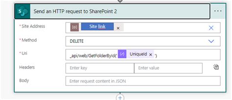 Delete A Folder Using Sharepoint Api Request Power Platform Community