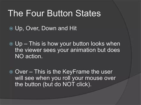 Graphical Animation Buttons Ppt
