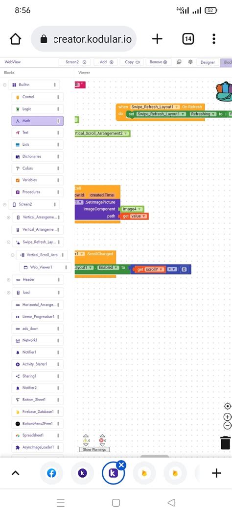 Swipe Refresh Layout Error In Webview Bugs Kodular Community