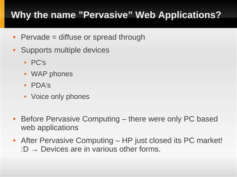 Pervasive Web Application Architecture Pdf Web Development Internet