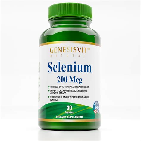 Selenium 200 Mcg 30 Capsules Alfa Vitamins Store
