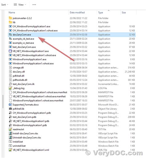 How To Call Verydoc Doc To Any Converter Sdkcom Doc2anycomexe From 64bit Exe Application