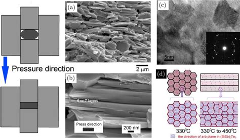 A The Schematic Of Hot Forging And B Sem Pictures Of Hot Forged Bi