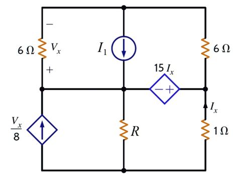 SOLVED Determine The Value Of Vx Ix And The Power Of The Dependent