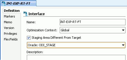 ODI11g Creating An ODI Project And Interface Exporting RDBMS Table To A Flat File