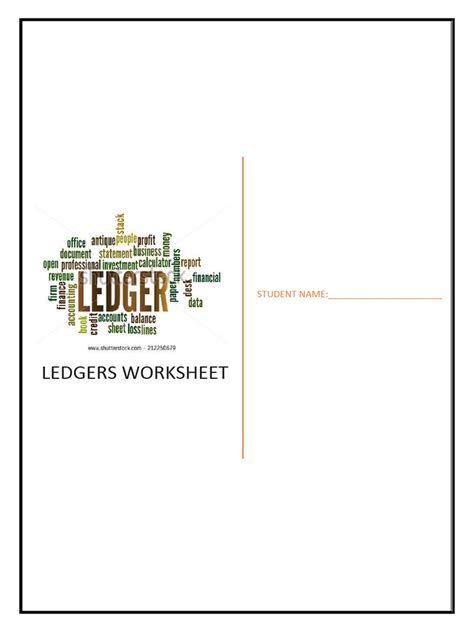Ledger Practice Pdf Cheque Banks Ledger Practice Pdf Cheque Banks