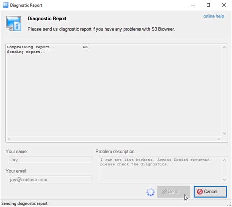 S3 Browser How To Use Diagnostics Tool For Troubleshooting How To