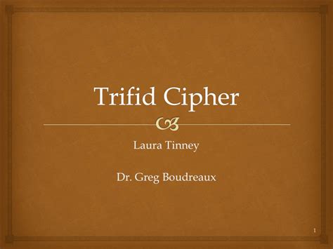 Trifid Cipher