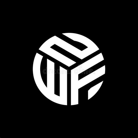 Nwf Letter Logo Design On Black Background Nwf Creative Initials