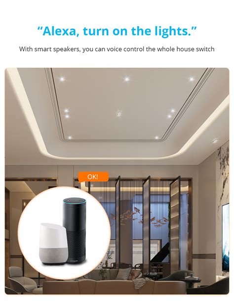 Zemismart 6 Gangs Tuya Zigbee Wall Light Switch Smart Push Button Interrupter With Neutral Alexa