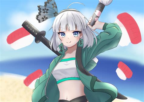 Amanozyaku Konpaku Youmu Konpaku Youmu Sunny Dual Wielder Touhou Touhou Lostword