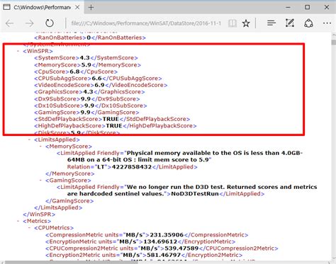 Оценка производительности компьютера в Windows 10