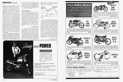 Advertisement Cycle World Models Cycle World July 1968