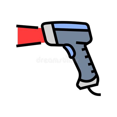 Barcode Scanner Industry Color Icon Vector Illustration Stock Illustration Illustration Of