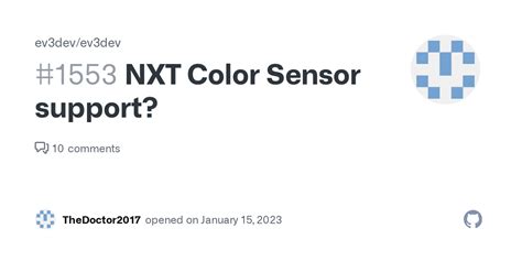 Nxt Color Sensor Support Issue Ev Dev Ev Dev Github