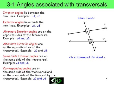 Transversal Definition