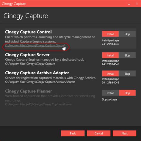 Cinegy Capture Installation Cinegy Open