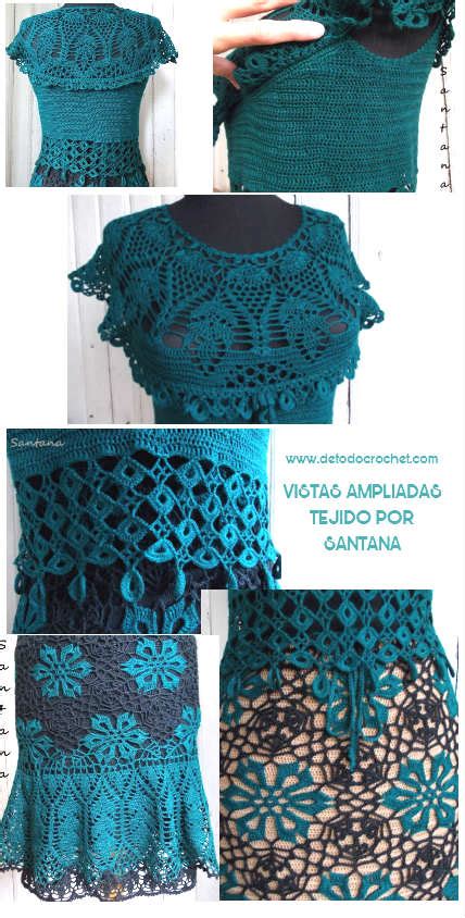 Bellísima Pollera Y Blusa Crochet Patrones De Revista Rusa