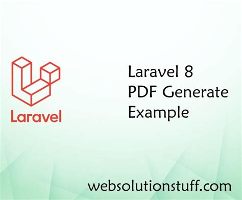 how can generate pdf in laravel 8 using dompdf