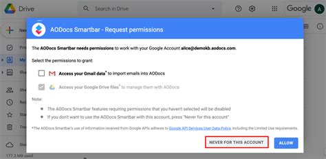 Manage Your Aodocs Smartbar Permissions Aodocs Knowledge Base