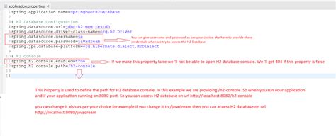 Spring Boot H2 Database Javadream