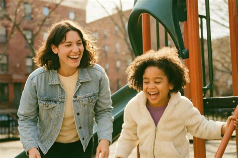 Joyful Playground Bonding Moment Free Photo Rawpixel