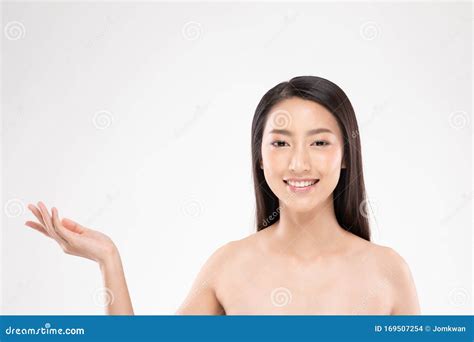 Bellissima Affascinante Ragazza Asiatica Sorride Con Denti Bianchi