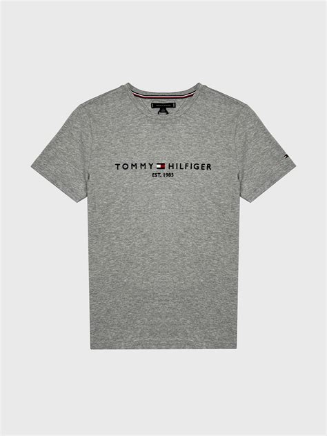 Футболка Tommy Hilfiger Tommy Logo Slim Fit Cloud Heather - Tommy Hilfiger
