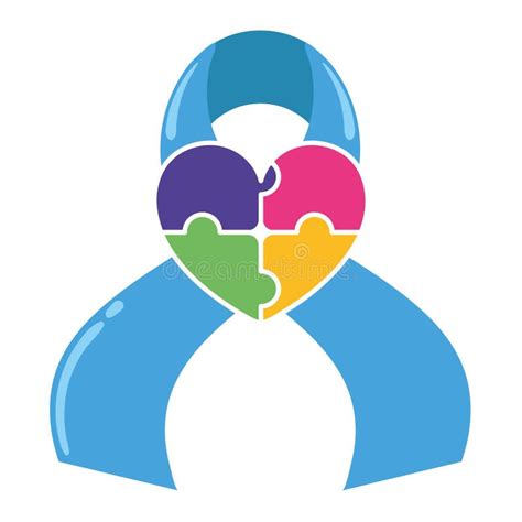 Autism Day Ribbon Stock Vector Illustration Of Poster 309775456