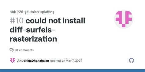 Could Not Install Diff Surfels Rasterization · Issue 10 · Hbb12d