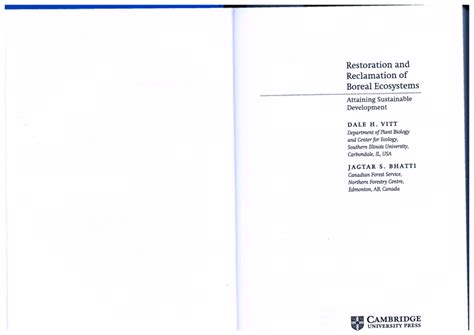 Pdf Rebuilding Boreal Forest Ecosystems After Industrial Disturbance