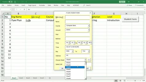 Simple Data Entry Form Creation In Excel Using Vba Programming Part 12 Youtube
